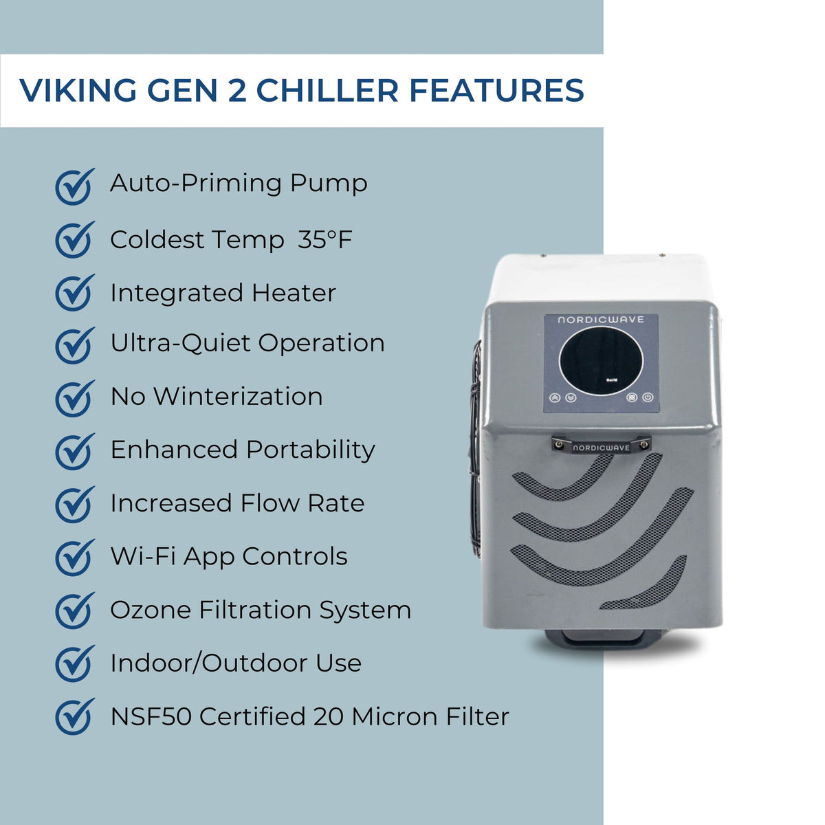 Viking Gen 2 Cold Plunge Vertical Cold Water Therapy System